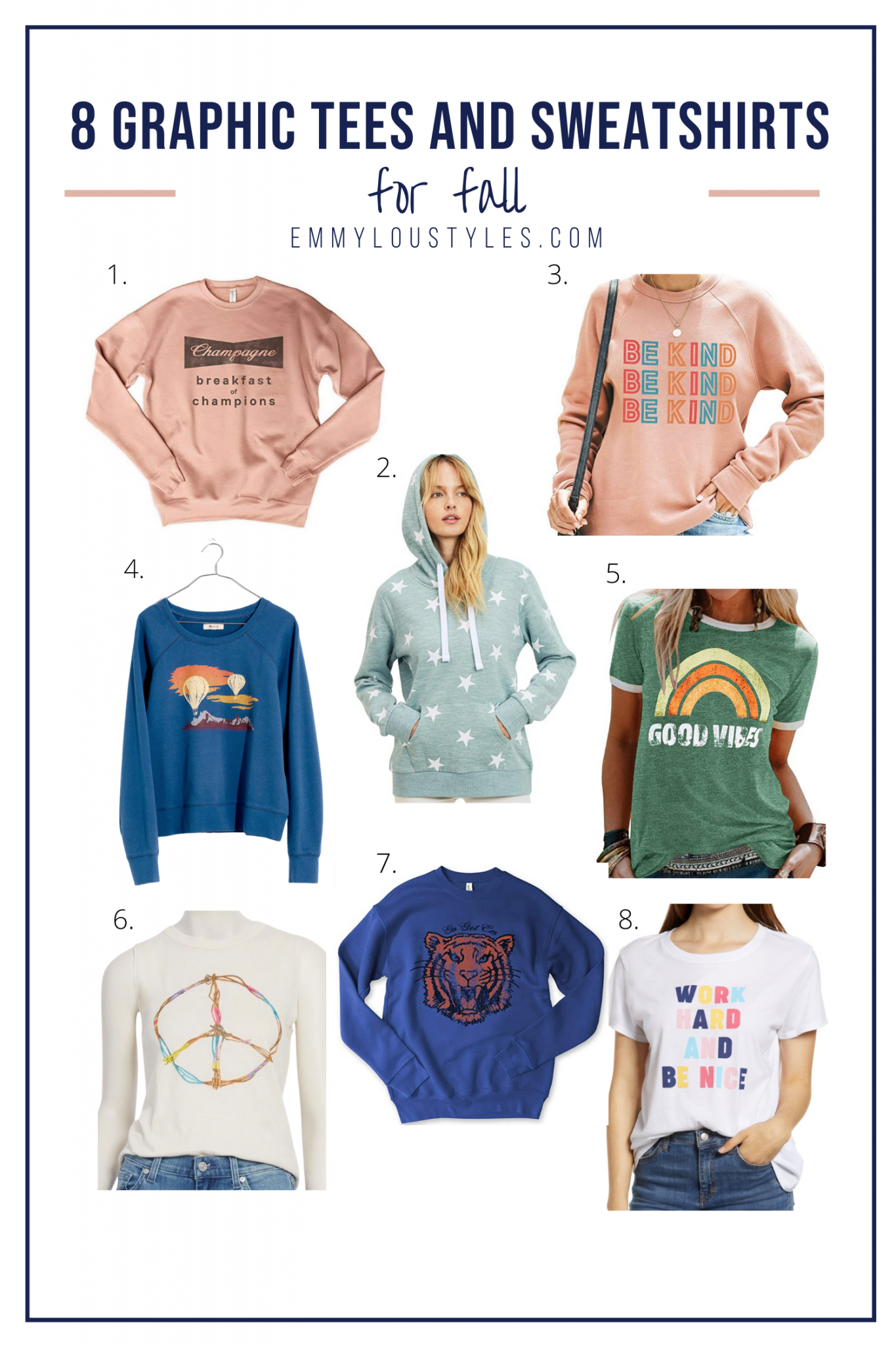 8 Graphic Tees and Sweatshirts for Fall - Emmy Lou Styles